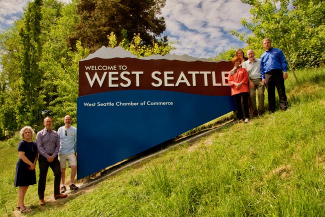 New 'Welcome to West Seattle' sign unveiled | Westside Seattle